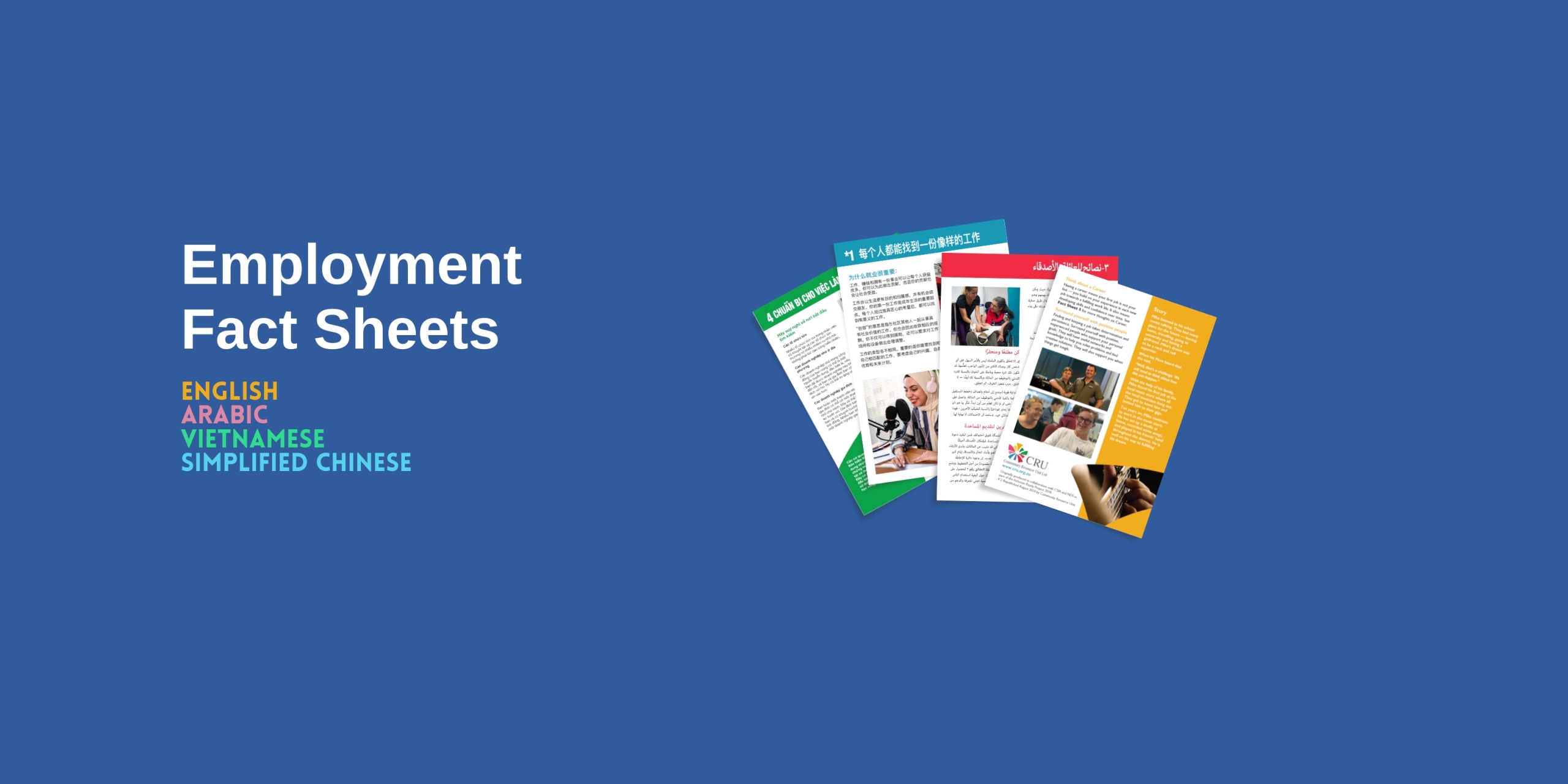 Inclusive Employment Fact Sheets - CRU – Community Resource Unit Ltd.